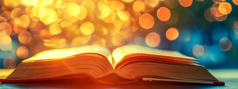 Open Book Lying Flat, with Its Pages Spread Out, Set Against a Backdrop ... Open Book Lying Flat, with Its Pages Spread Out, Set Against a Backdrop ...