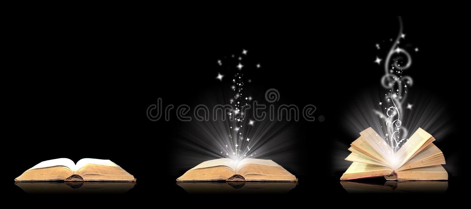 Open book magic stock photo. Image of manuscript, inspiration - 7557218
