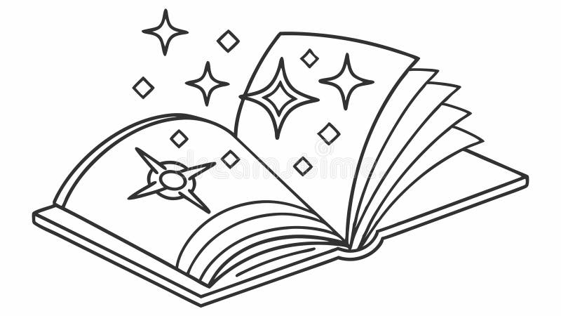 Magic Open Book Vector Illustration Stock Illustrations – 6,247 Magic ...