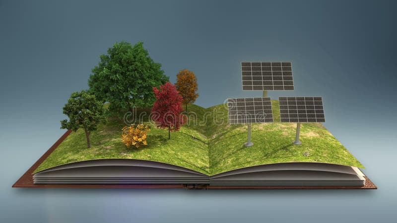 Solar Power Generation Technology. Alternative Energy. Solar Battery ...