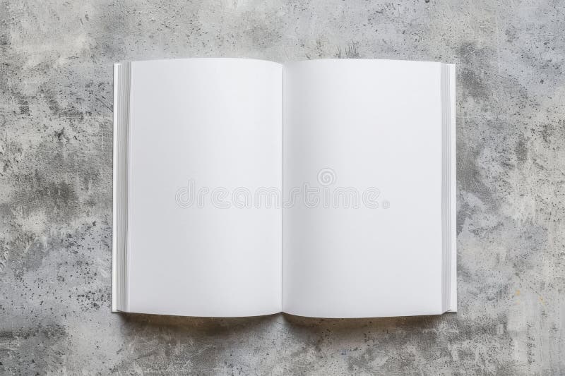 Open Book Mockup, Opened Blank Catalogue, Empty Magazine, Generative AI ...