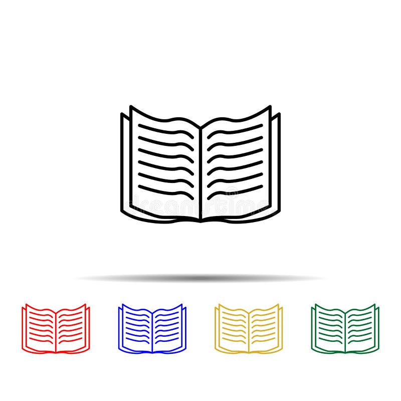 Multi Color Open Book Stock Illustrations – 189 Multi Color Open Book ...