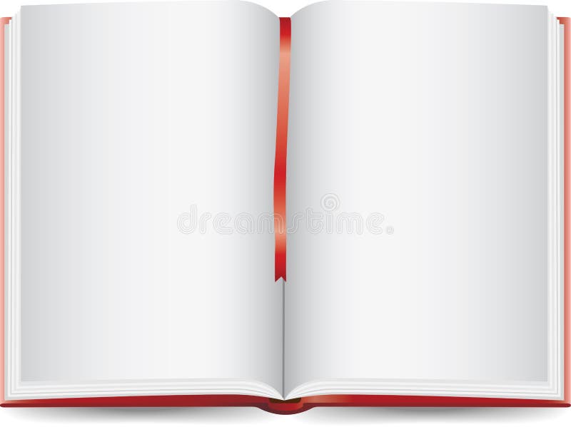 Open book stock vector. Illustration of empty, book, school - 46748430