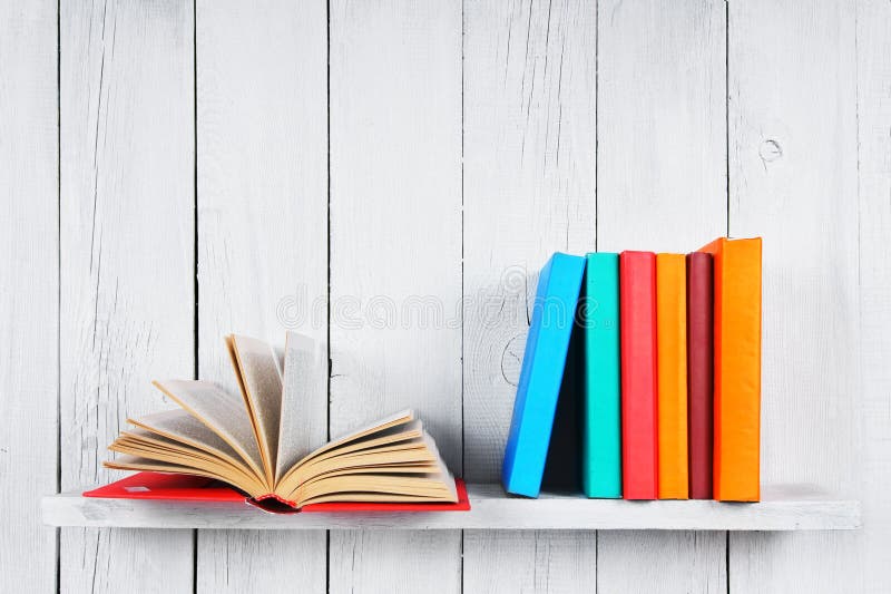 The Open Book and Other Multi-coloured Books. Stock Photo - Image of ...