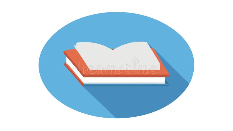 Open Book Outline Icon Flat Design Vector, Reading Education Knowledge ...