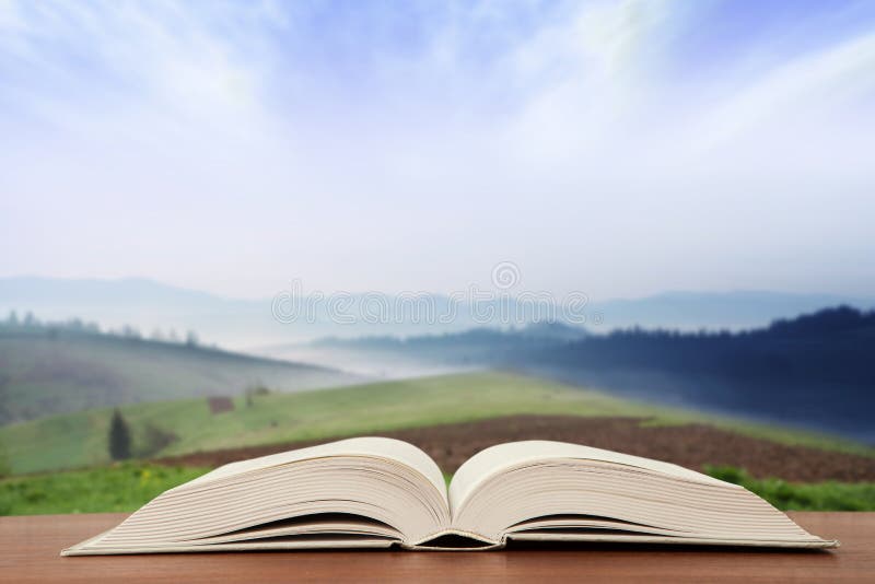 106 Open Book Over Landscape Background Stock Photos - Free & Royalty ...