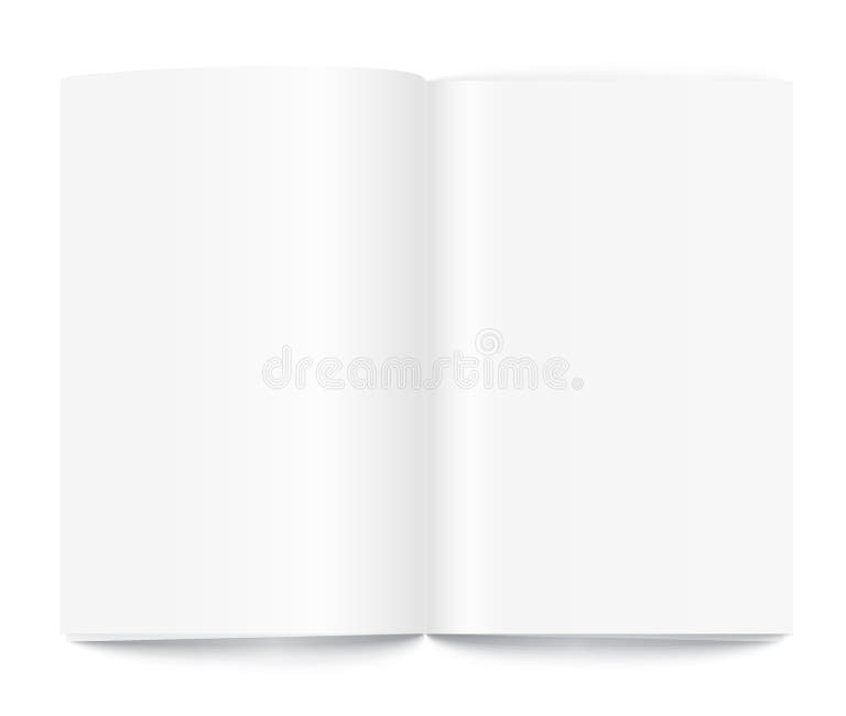 Open book page template stock vector. Illustration of empty - 62057208