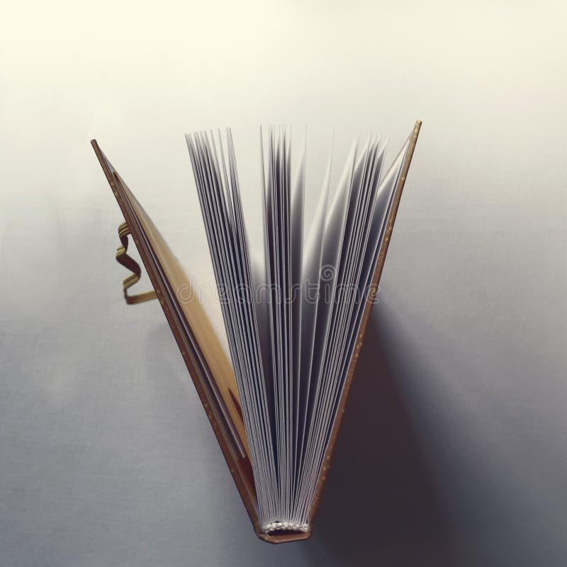 Open Book Pages Closeup View Stock Image - Image of education ...