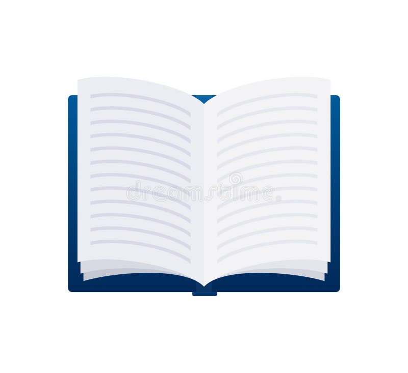 Open Book. Book Pages. Education Supplies. Vector Stock Illustration ...