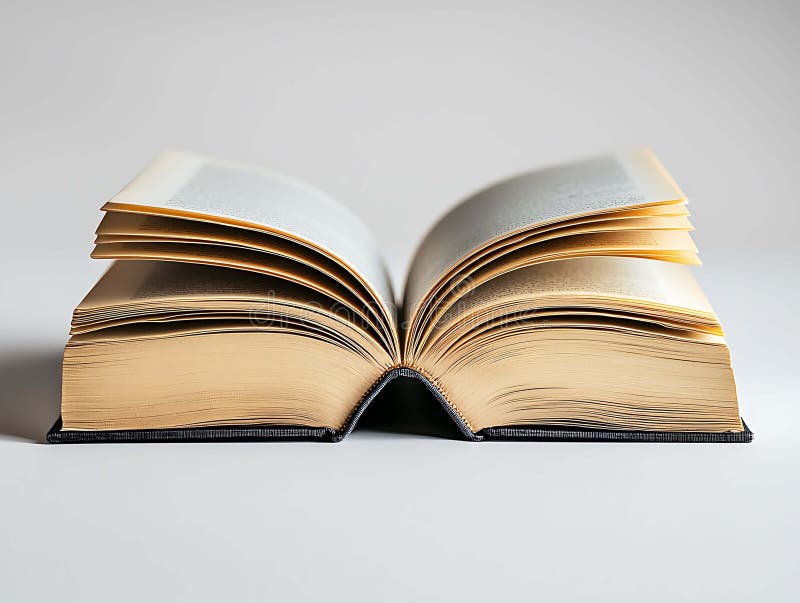 Open Book, Pages Fanned, Inviting Reader To Explore Knowledge ...