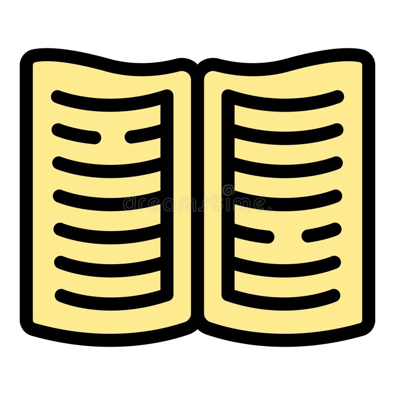 Open Book with Pages Forming Wavy Shape on Top Stock Vector ...