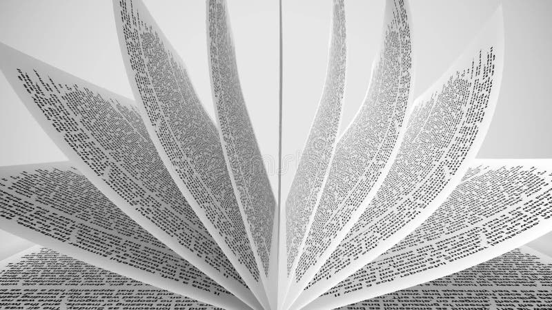 Pages of a Book on Which the Outlines of a City Appear. Stock Video ...