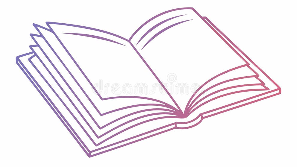 Open Book with Pages Turning, Active Learning, Storytelling, Vector ...