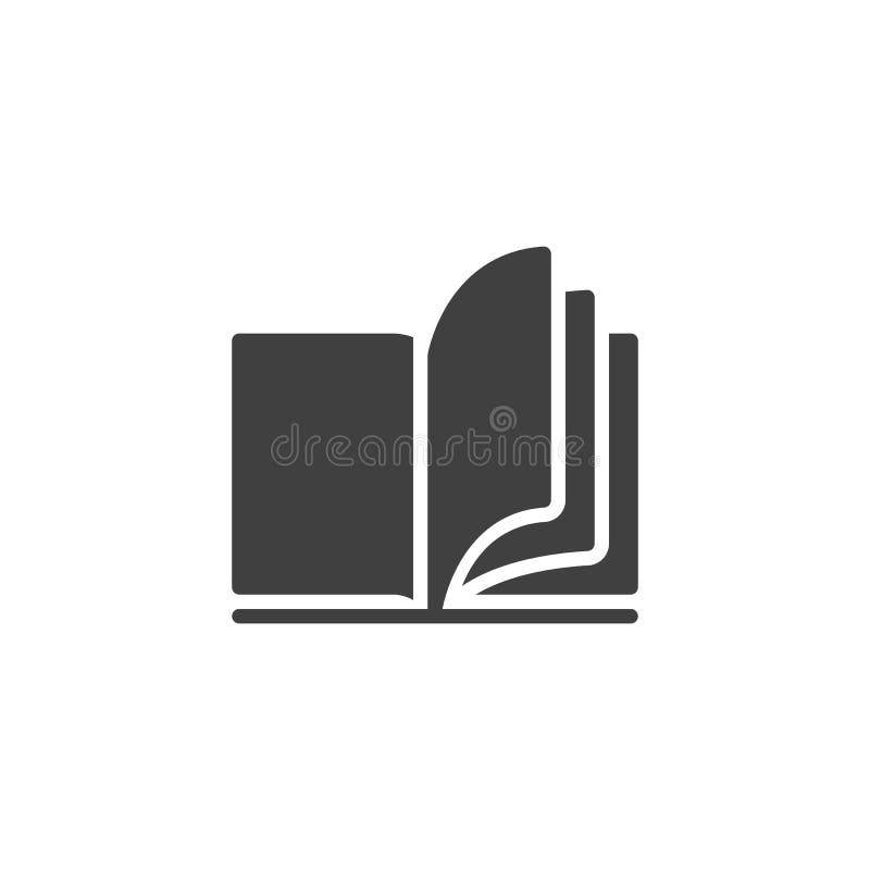 Open Book Pages Vector Icon Stock Vector - Illustration of logo ...