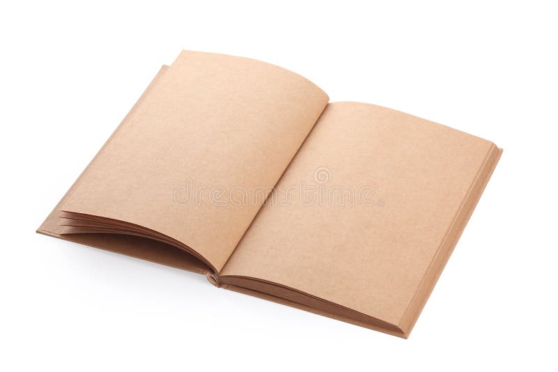 Blank Rough Brown Paper Bag Isolated on White Stock Image - Image of ...