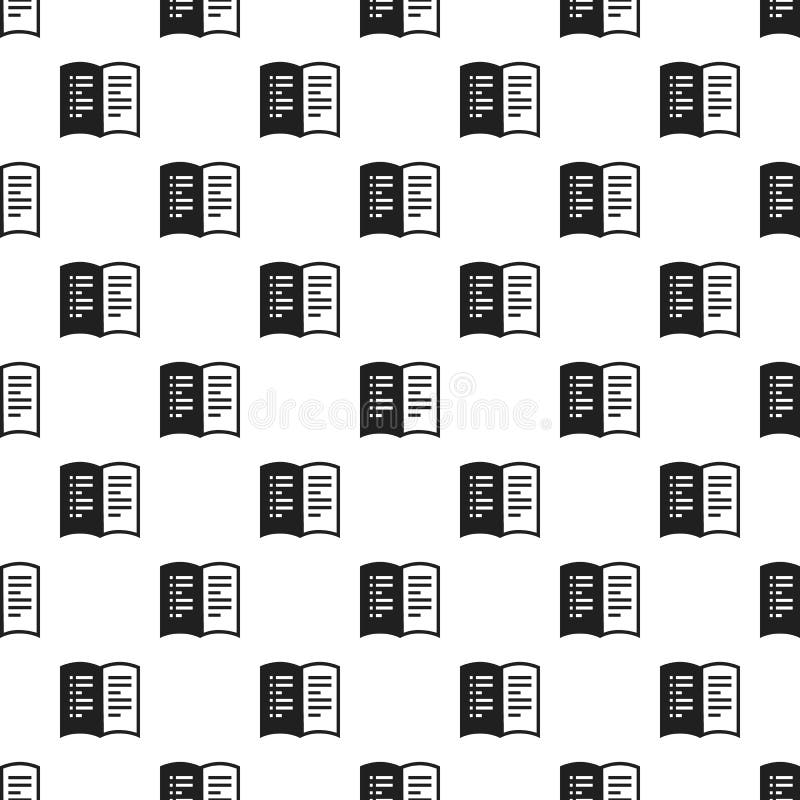 Open Book Pattern Seamless Vector Stock Vector - Illustration of ...
