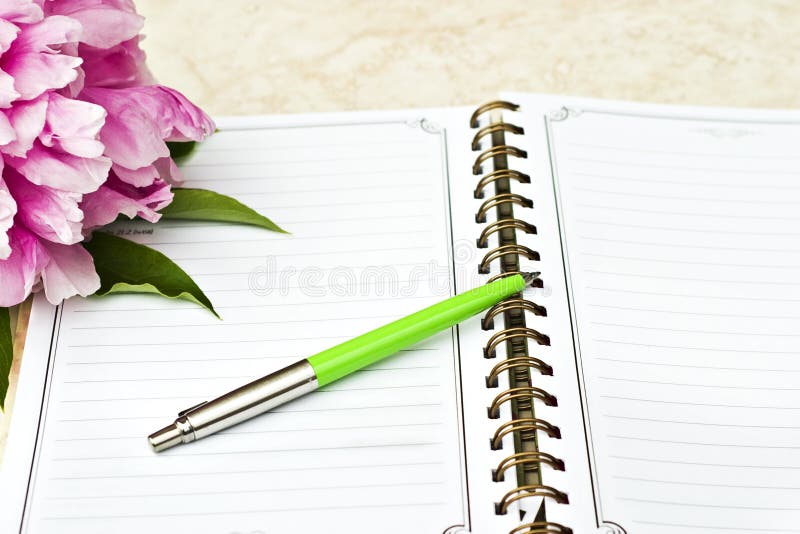 Open book with pen stock image. Image of memo, list, book - 9348863