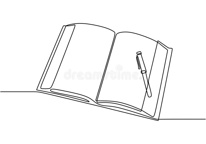 Book Open Writing Stock Illustrations – 12,287 Book Open Writing Stock ...