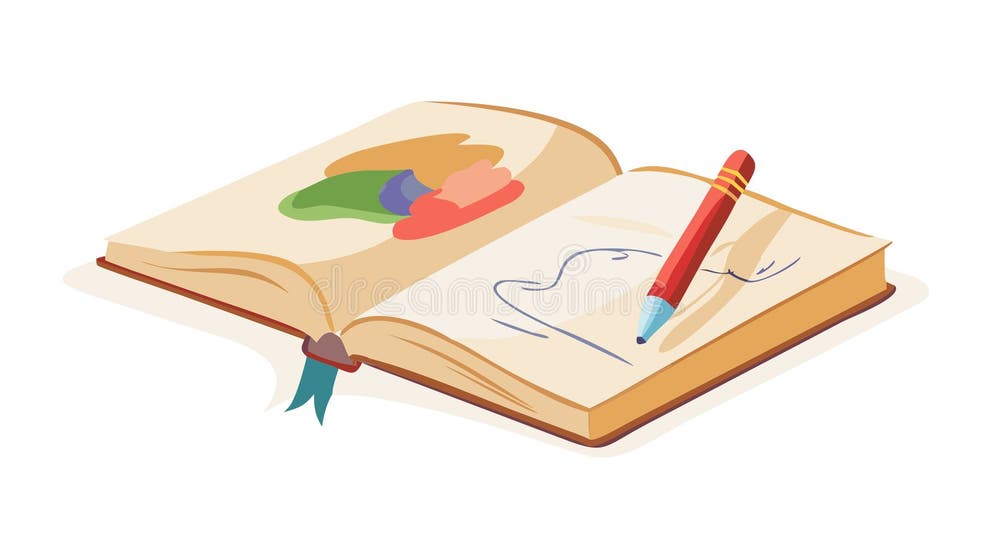 Open Book Creative Drawing Stock Illustrations – 6,529 Open Book ...