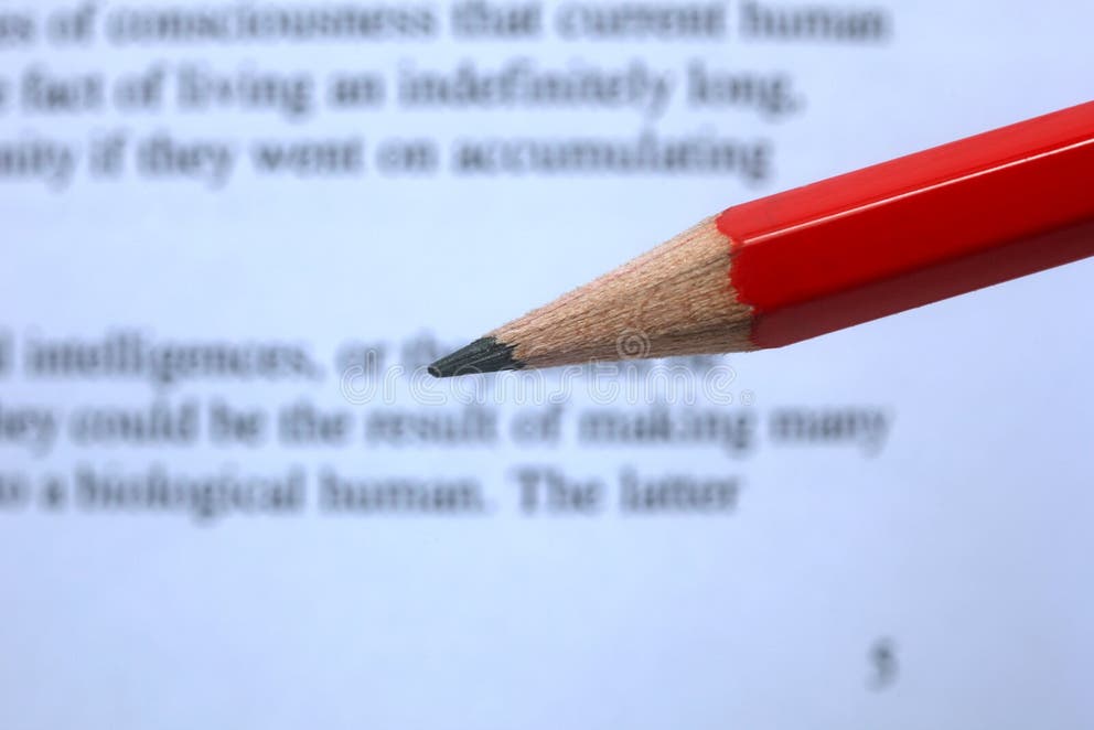 Open book with pencil stock photo. Image of document - 94461220