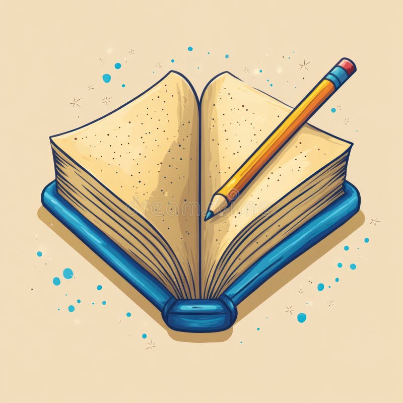 Open Book with Tree Growing from it - Illustration Stock Illustration ...