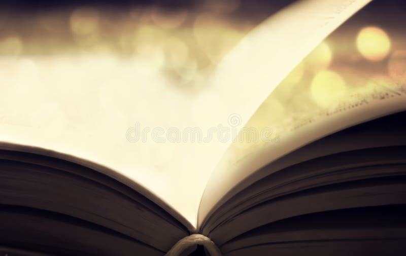 Open Book Photo in Retro Style. Stock Photo - Image of bokeh, read ...