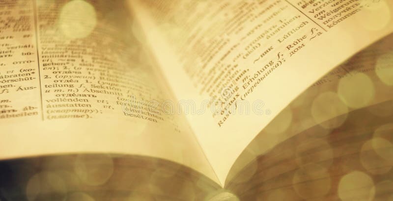 Open Book Photo in Retro Style. Stock Photo - Image of education, open ...
