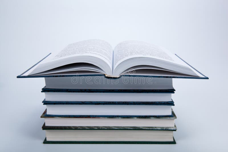 Big Open Book on a White Background Stock Photo - Image of background ...
