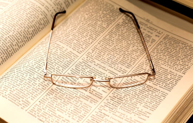 The Open Book and Points for Eyes Stock Image - Image of expertise ...