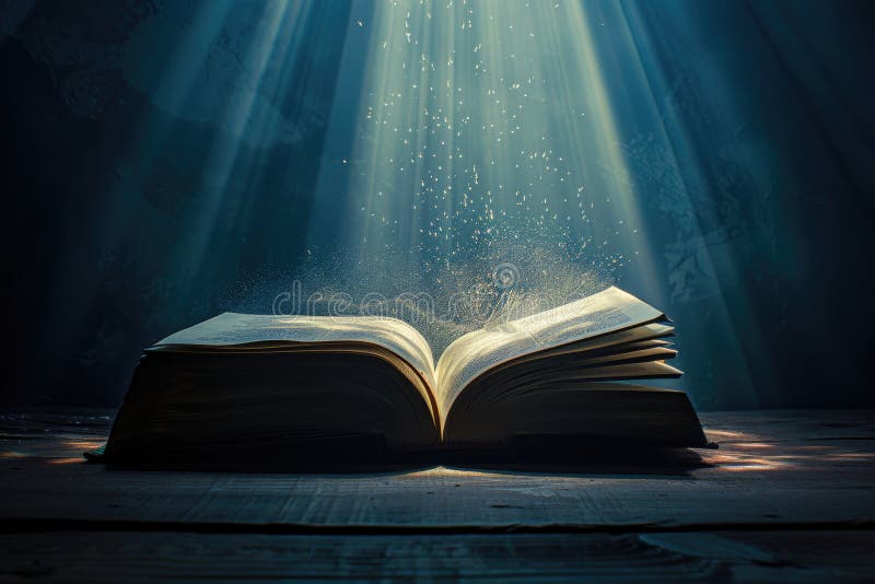 Open Book Story Coming Out Pages Stock Illustrations – 169 Open Book ...