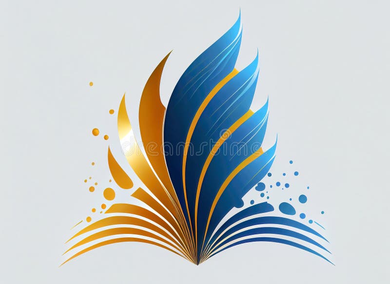 Open Book for Reading and Education Logo Minimalist Vector Style ...