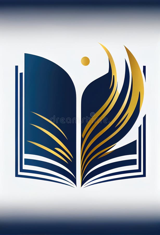 Open Book for Reading Logo Minimalist Vector Style Illustration Concept ...