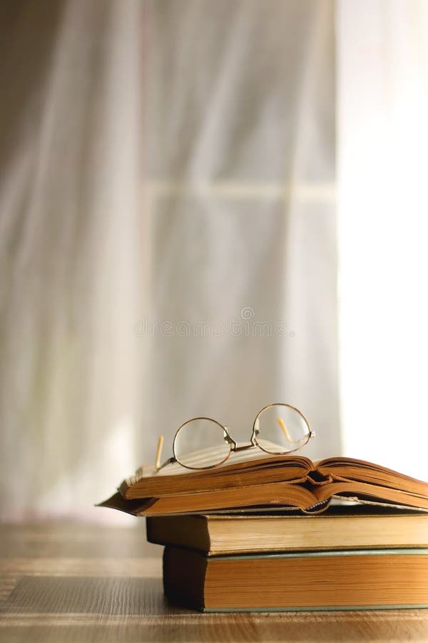 Open Book and Reading Glasses Stock Image - Image of library, lifestyle ...