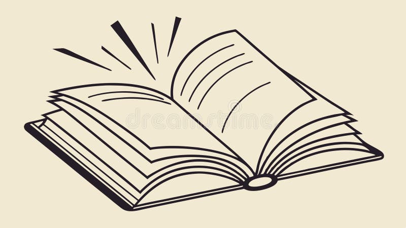 Open Book Reading Illustration, Vector Design Generative AI Stock ...