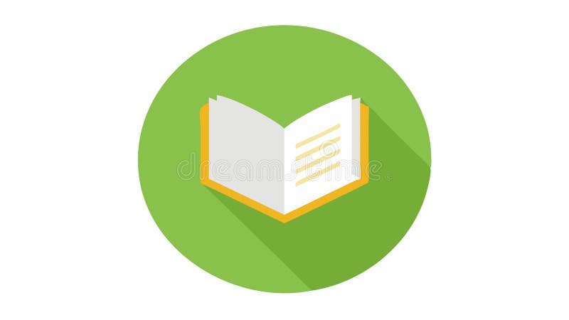 Open Book Reading Study Flat Vector Icon, Vector Design Generative AI ...