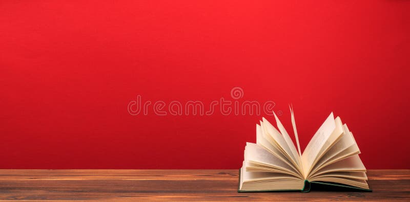 203 Open Book Red Background Text Place Stock Photos - Free & Royalty ...