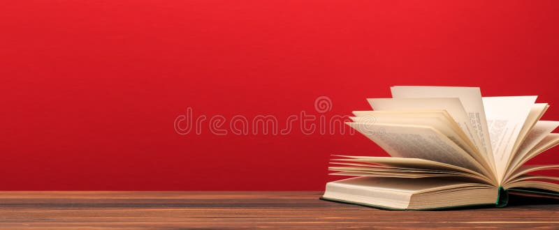 203 Open Book Red Background Text Place Stock Photos - Free & Royalty ...