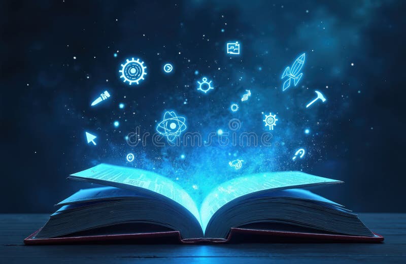 Gears and Atom Symbol. Mechanical Science, Engineering, Physics Vector ...