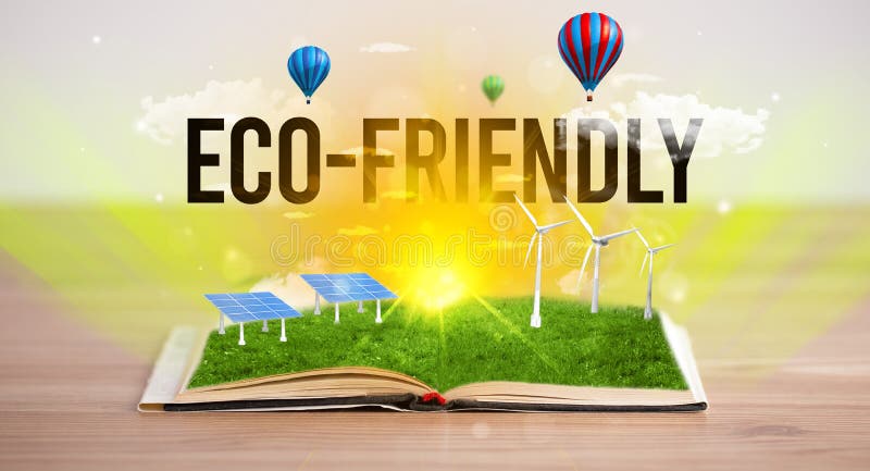 Open Book, Renewable Energy Concept Stock Photo - Image of budget ...