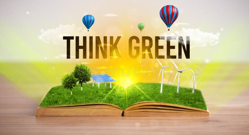 Open Book, Renewable Energy Concept Stock Image - Image of analysisage ...