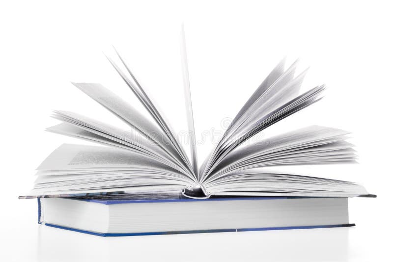 Open Book Resting on Close Book Stock Photo - Image of encyclopedia ...