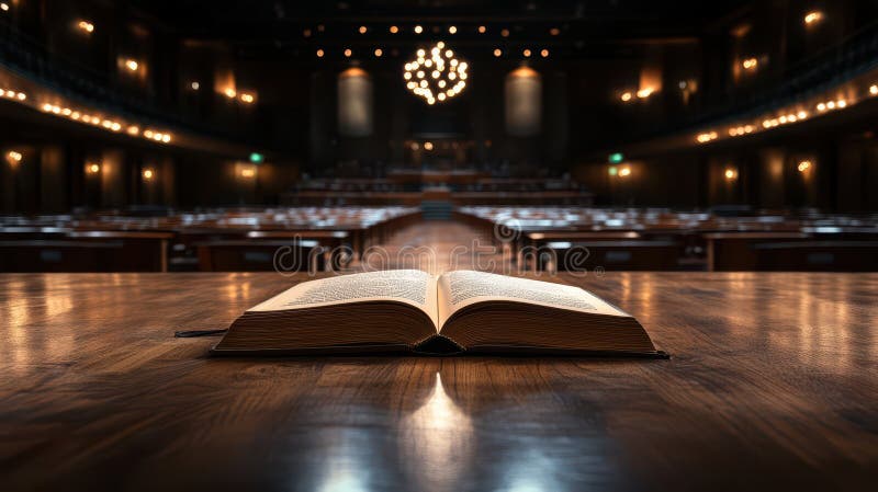 An Open Book Rests on a Table in a Room, Inviting Readers To Explore ...