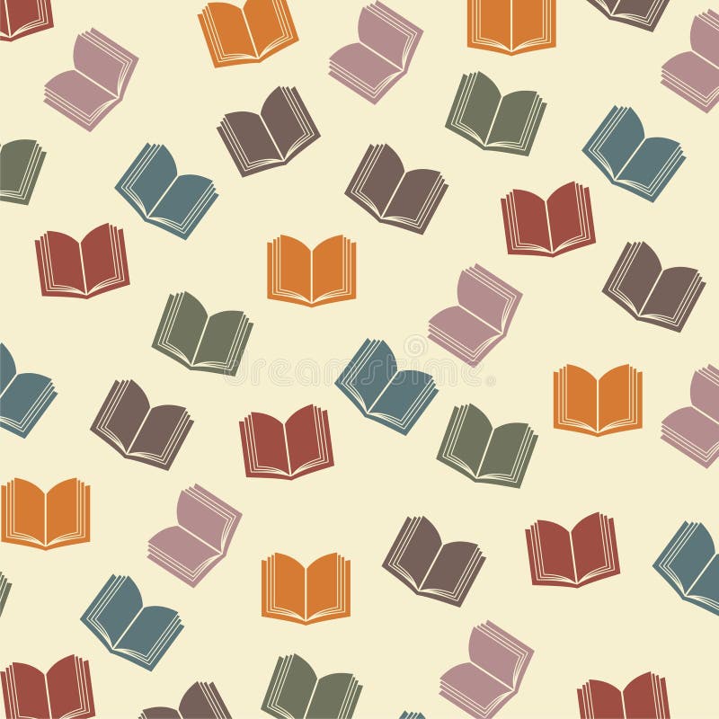 Open Book Seamless Pattern Isolated Stock Vector - Illustration of ...