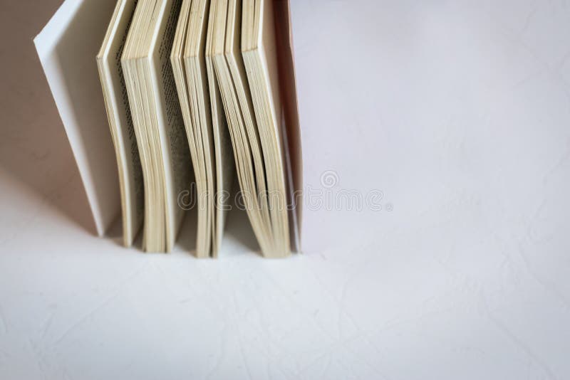 Open Book Seen from Above Isolated on White Background Stock Image ...