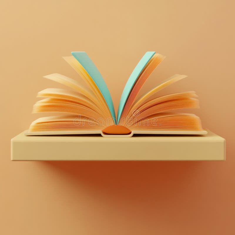 239 Colorful Pages Open Book Orange Background Stock Photos - Free ...