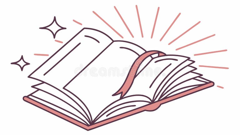 Open Book with Shining Light, Knowledge and Enlightenment, Vector ...