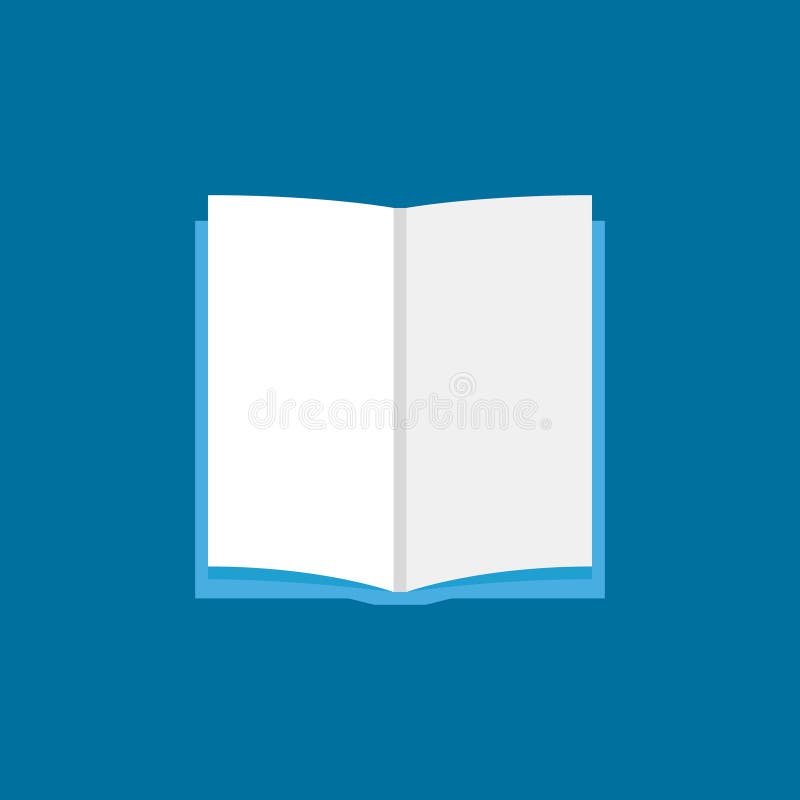 Flat Open Book Icon