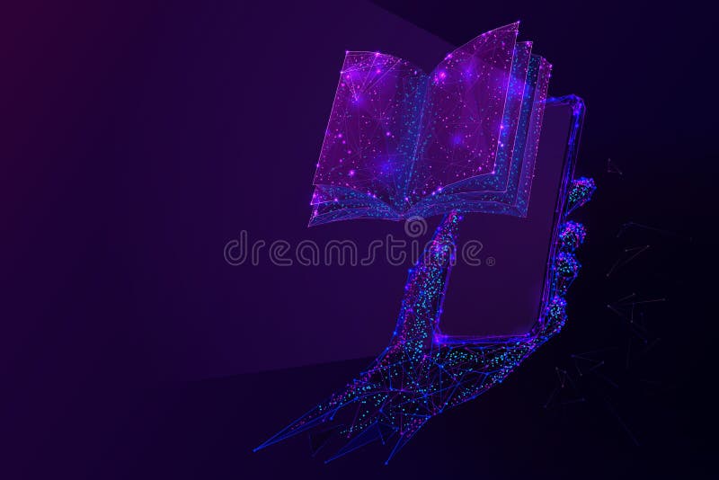 Open book low poly stock vector. Illustration of mesh - 88747413