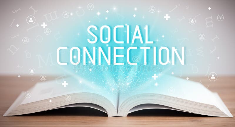 Open Book, Social Networking Concept Stock Image - Image of editor ...
