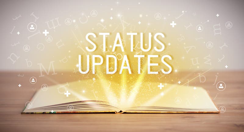 Open Book, Social Networking Concept Stock Photo - Image of ...